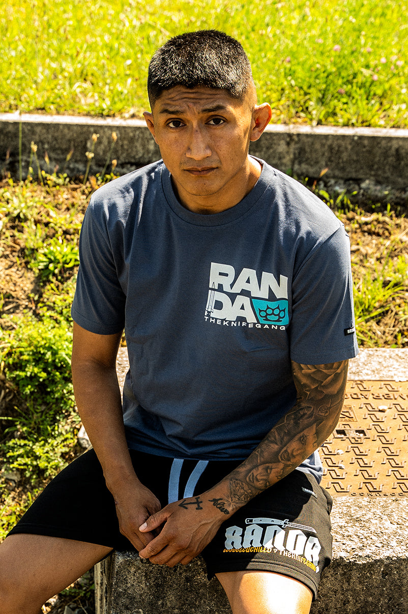 THE KNIFE GANG [COOL GREY] T-SHIRT – RANDA OFFENSIVE