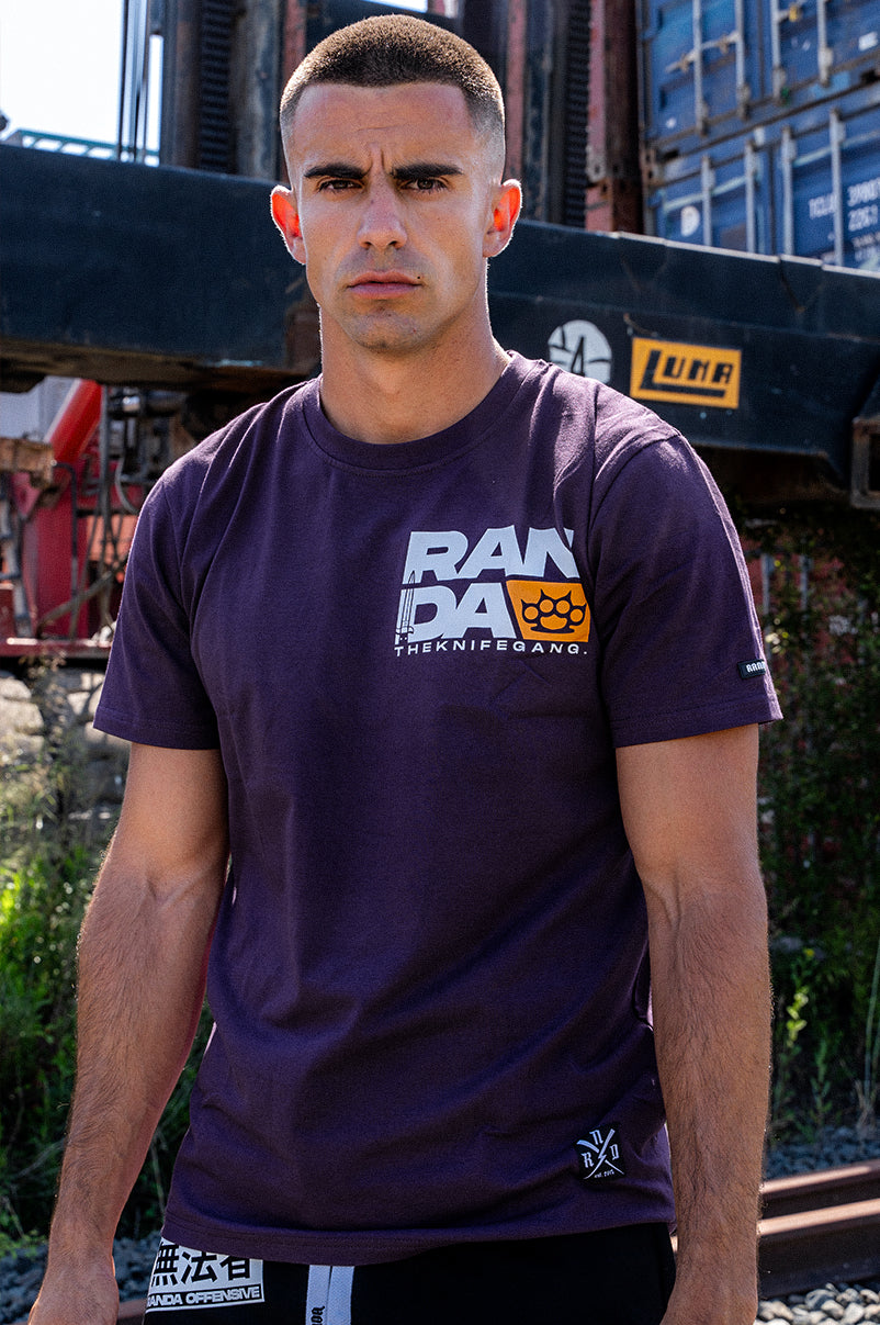 THE KNIFE GANG [DARK PURPLE] T-SHIRT – RANDA OFFENSIVE